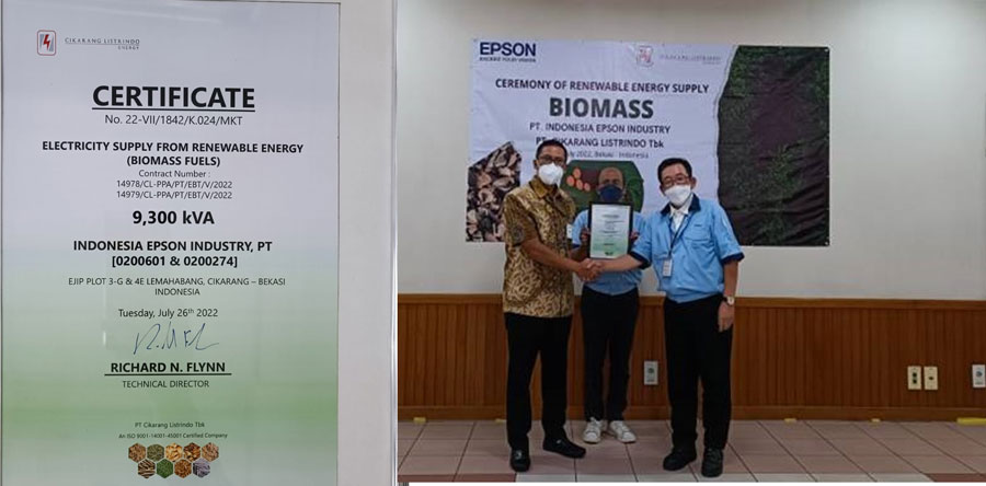 PT Indonesia Epson Industry (IEI) Gunakan Listrik Bersumber dari ...
