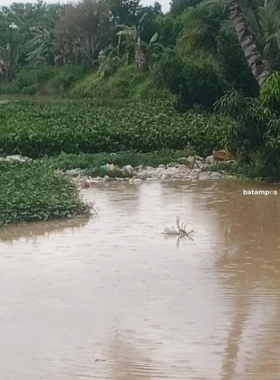 Sampah Rumah Tangga Menghambat Aliran Air di Drainase Induk Belakang ...